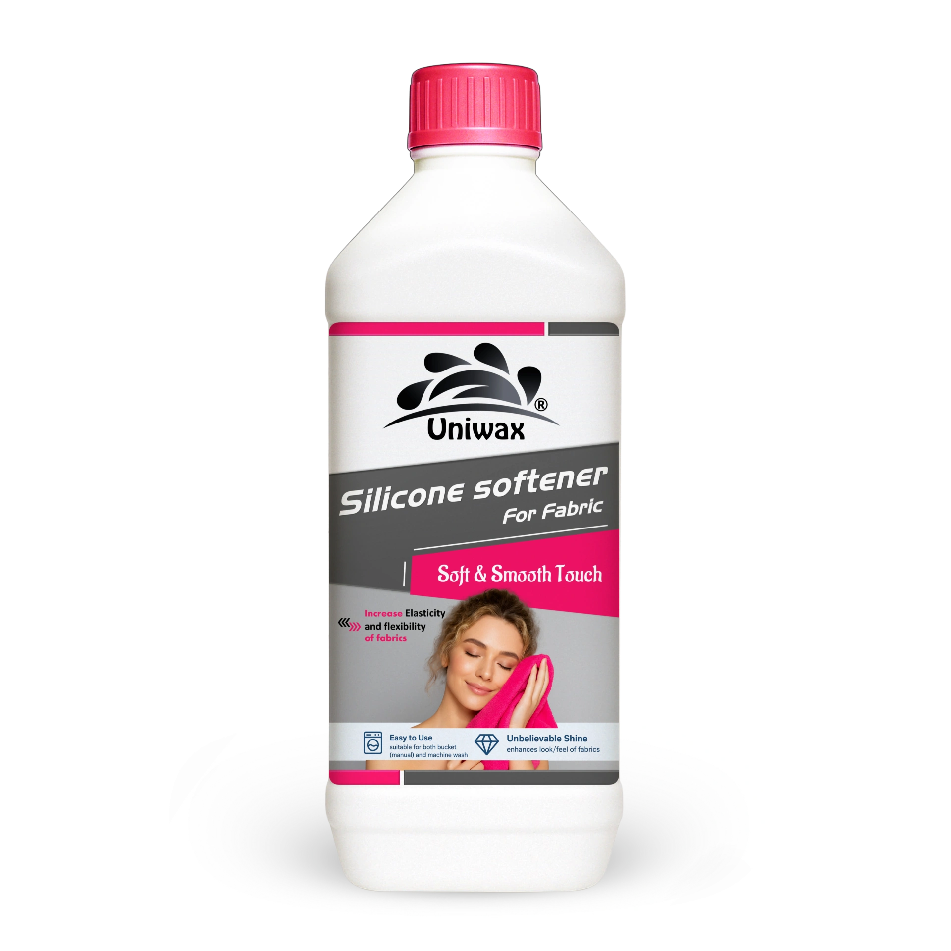Silicone fabric softener / smooth and shiny fabric finish / long ...