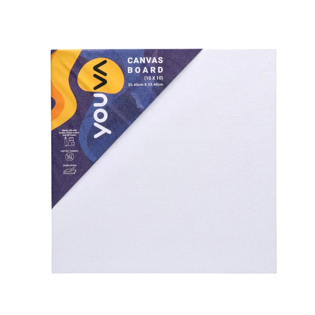 Youva Canvas Board 10 X 10 (25.40 cm x 25.40 cm)