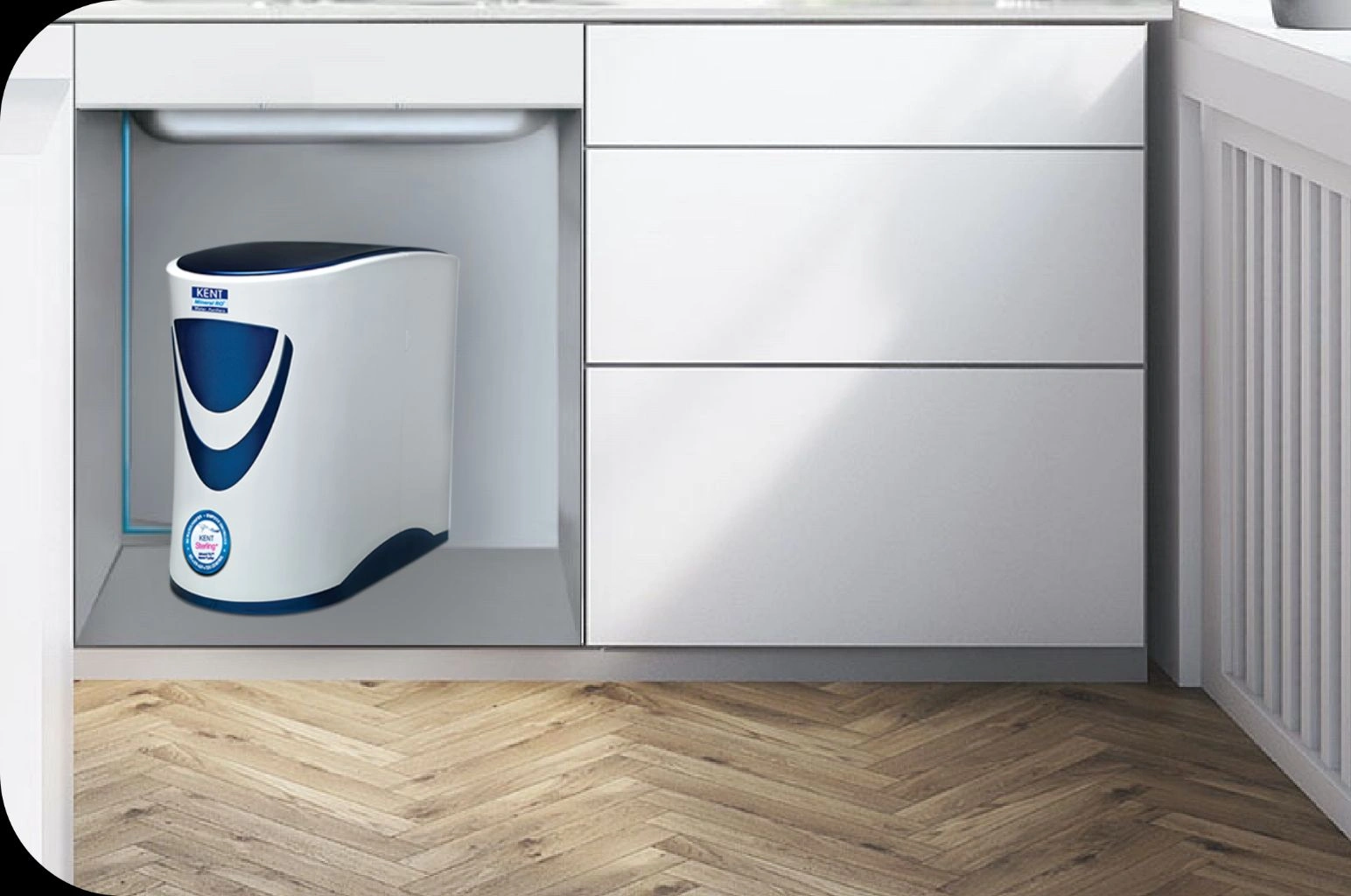 KENT Sterling+ Under the Counter Water Purifier with Purification ...