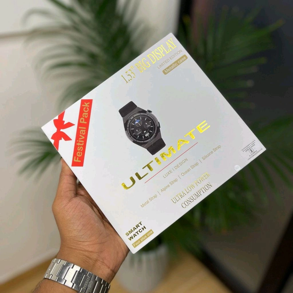 Round Budget Smartwatch With 4 Strap | Festival Combo Limited Edition