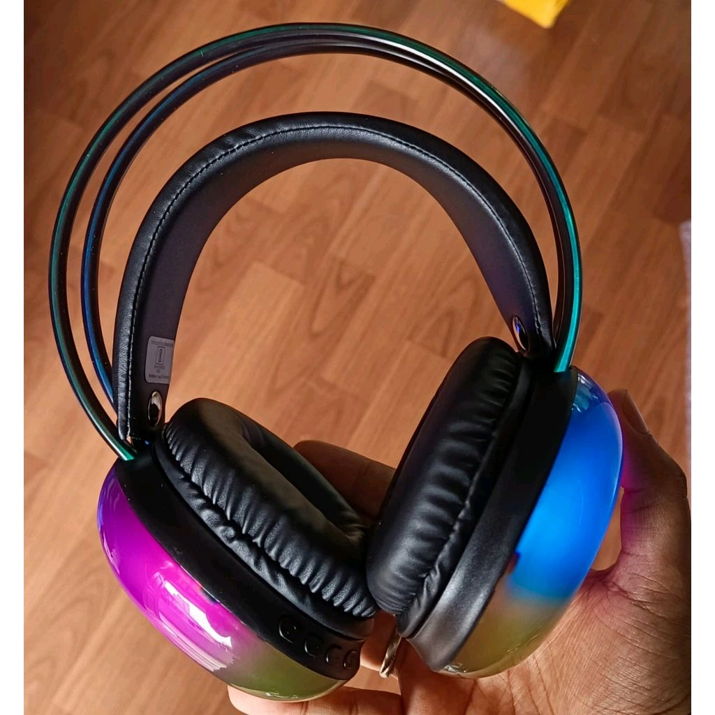 Bluetooth 500 Wired Headphones | RGB Headphones with 360° Mic