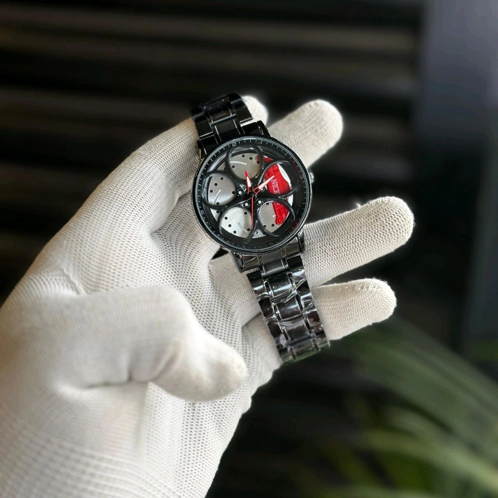 Gyro Spinning Car Alloy Rim Wheel Watch | Car Wheel Watch, Mens ...