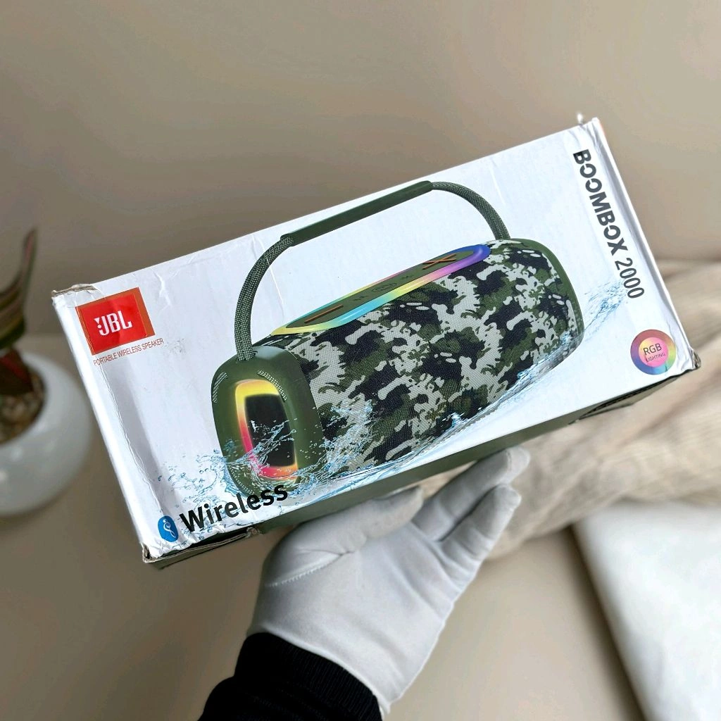 Boombox Wireless Bluetooth Speaker With Rbg Light | Powerful Sound ...