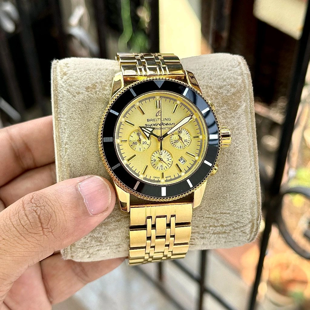 Analog Super Chronomat B01 44 Heavy Quality Stop Watch Battery Operated ...