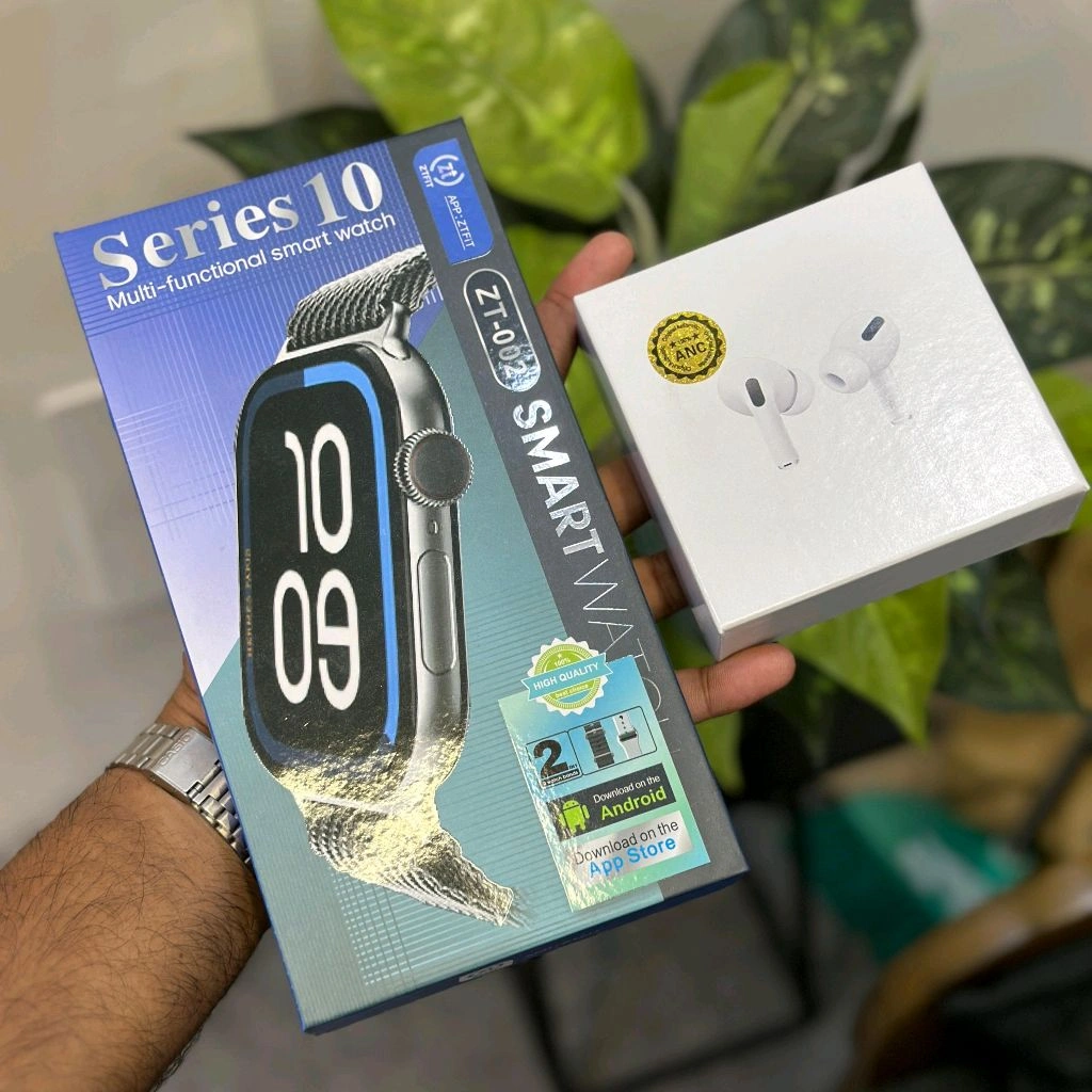 Most Awaited Budget Combo | ZT-002 Series 10 Smartwatch, Air Pro ...