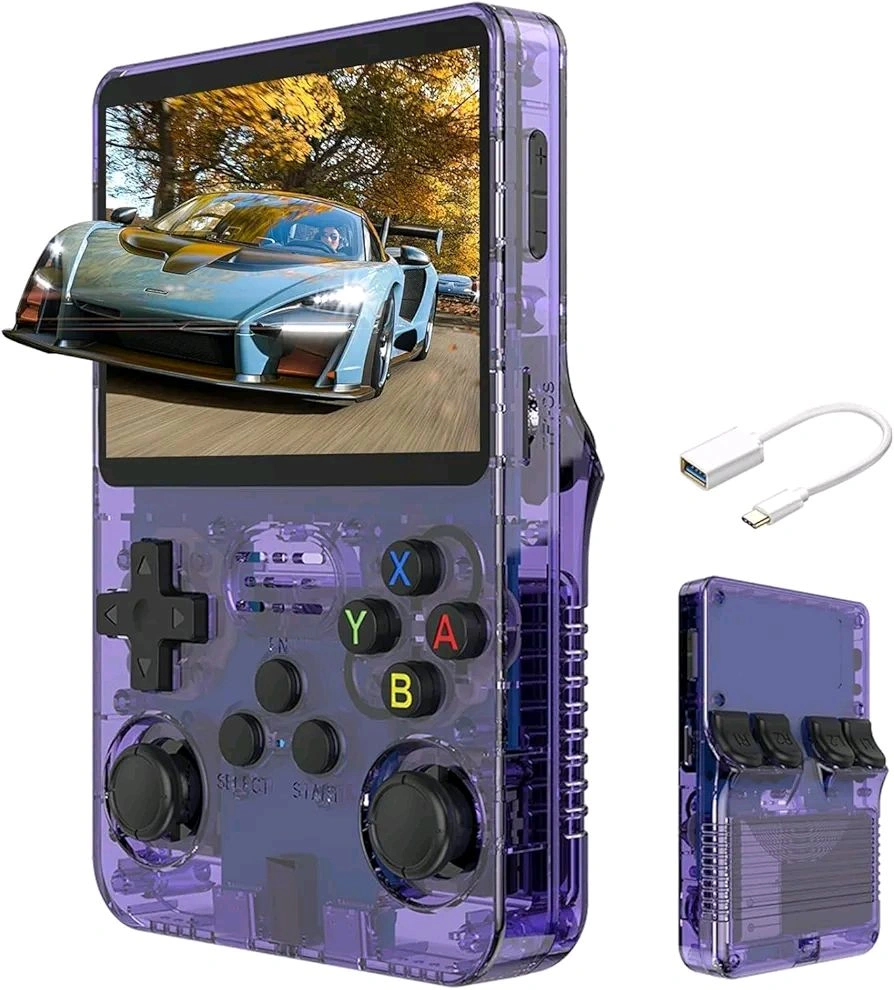 New World R36S Retro Handheld Video Game Console 3.5 inch Retro ...