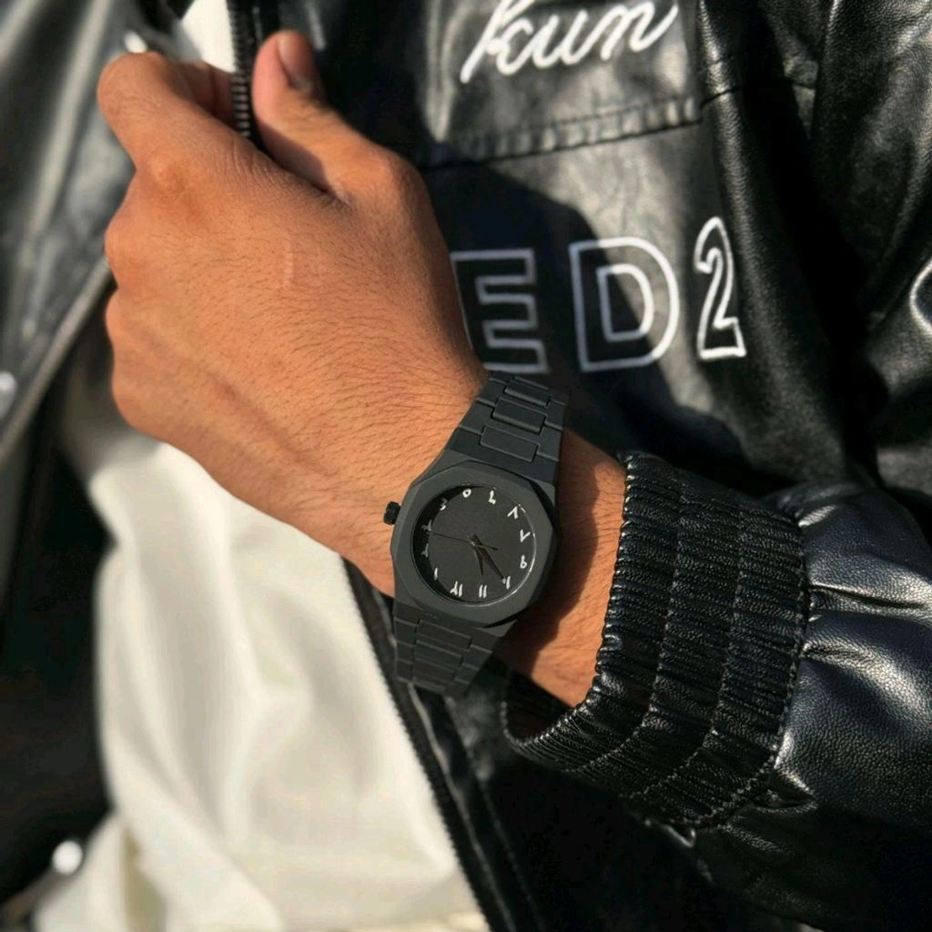 Sabr Minimal Matte Arabic Dial Watch (Black) | Luxury-Inspired Design