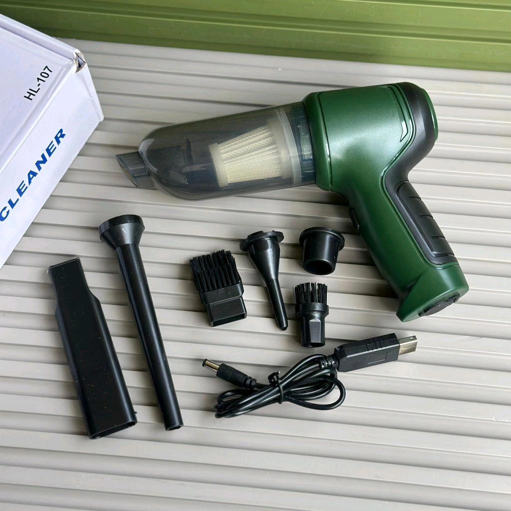 Portable Handheld Vacuum Cleaner HL-107 – High Power | Multi-Nozzle ...
