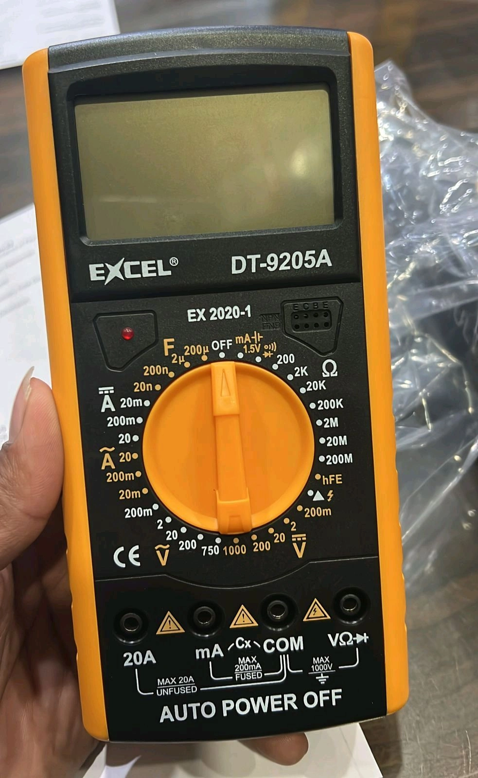 Excel DT-9205A Multimeter Multitester Probe Continuity Resistance Volt Amp