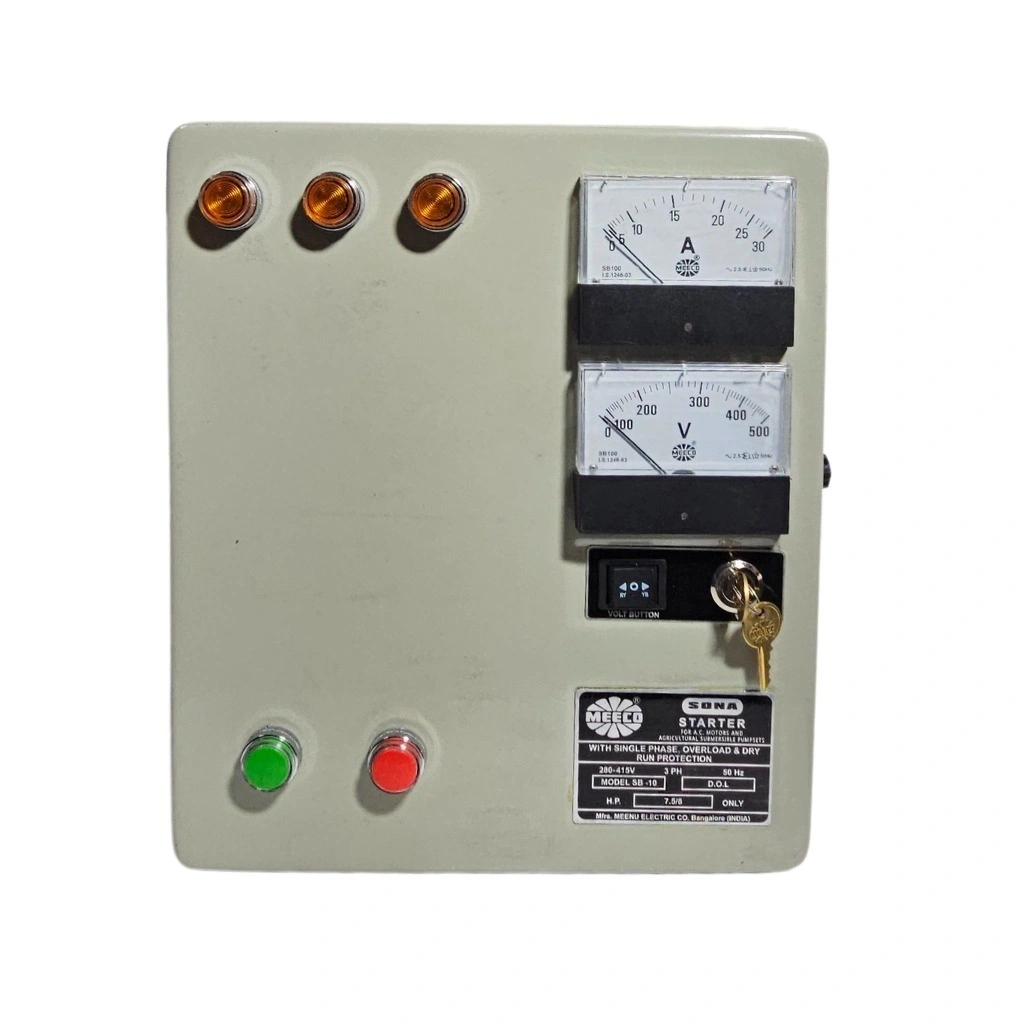 Meeco 7.5/8HP DOL Three Phase Control Panel With Auto
