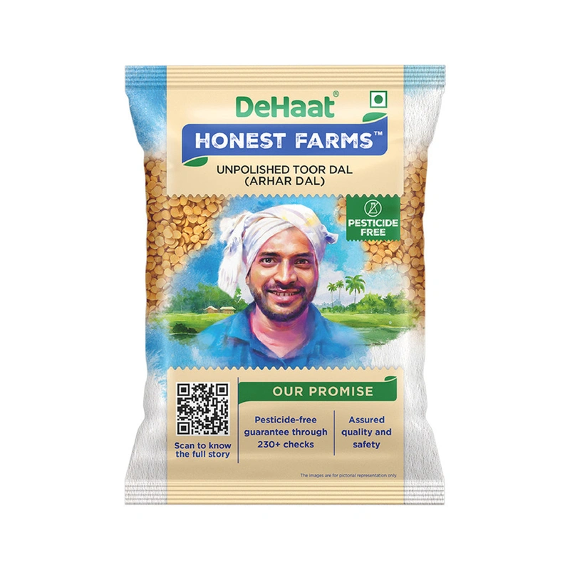 Dehaat Honest Farms Tur/Toor Dal 1 kg