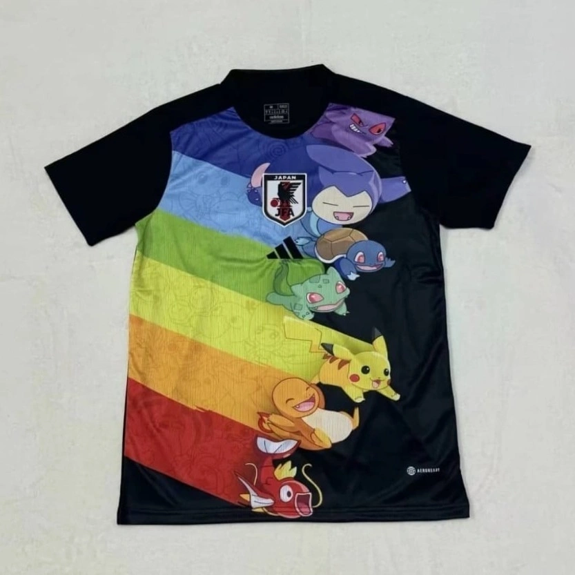 Japan x Pokemon Black Special Edition Soccer Solid Jersey 25/26