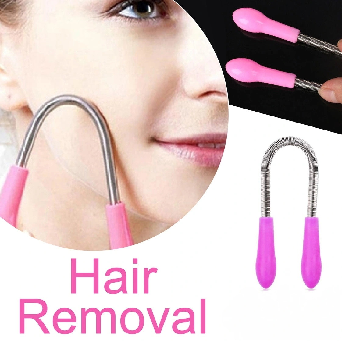 Hair Remover Spring Stick for Women – Removes Unwanted Hair on Upper ...