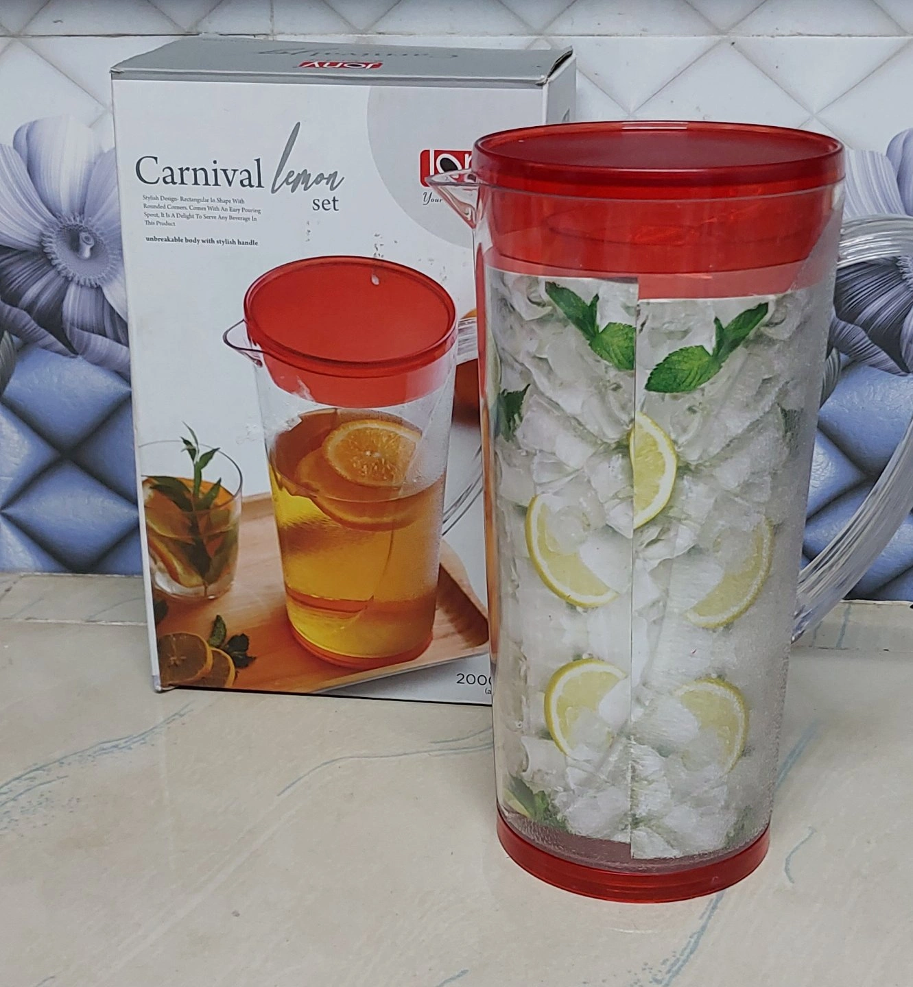 Carnival Jug &cup Set 2000ml