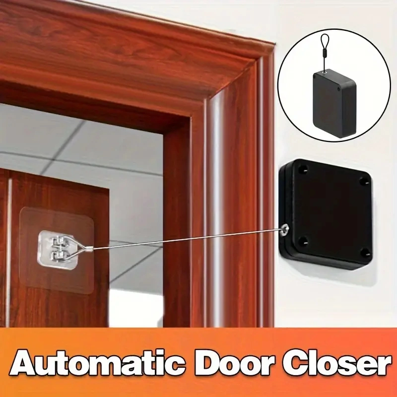 Automatic Door Closer – Punch-Free, Self-Closing Sensor Door Mechanism ...