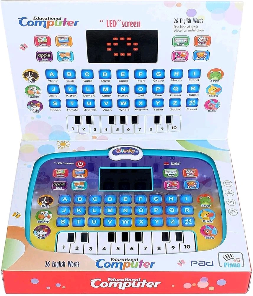 Kids Educational Computer Piano Display Led Screen, with Music and ...