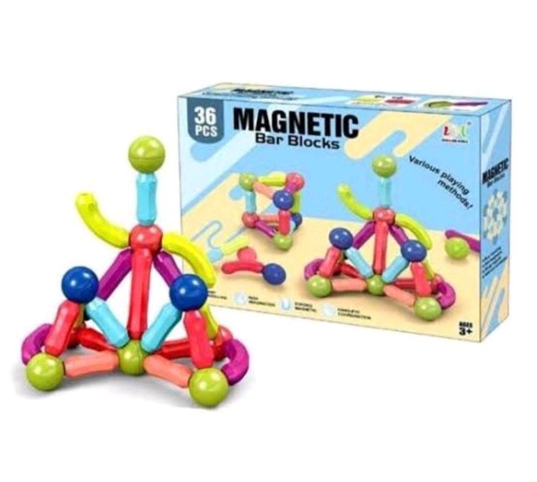36 PCS Magnetic Colourful Bar Blocks