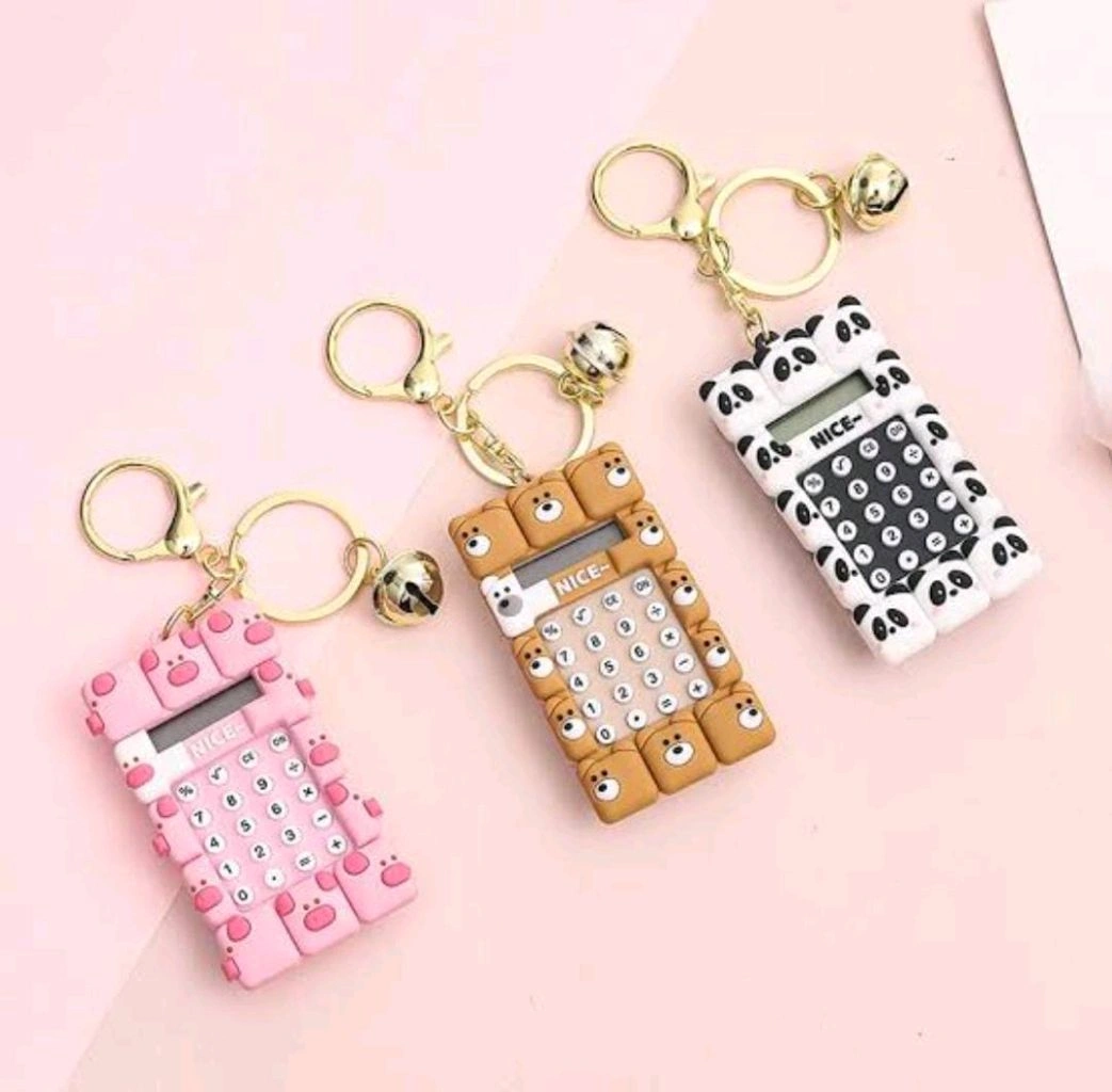 Panda Calculator Keychain With Maze Game