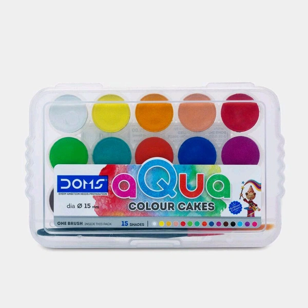 (DOMS) aqua Colouring Cakes (15 Shade)