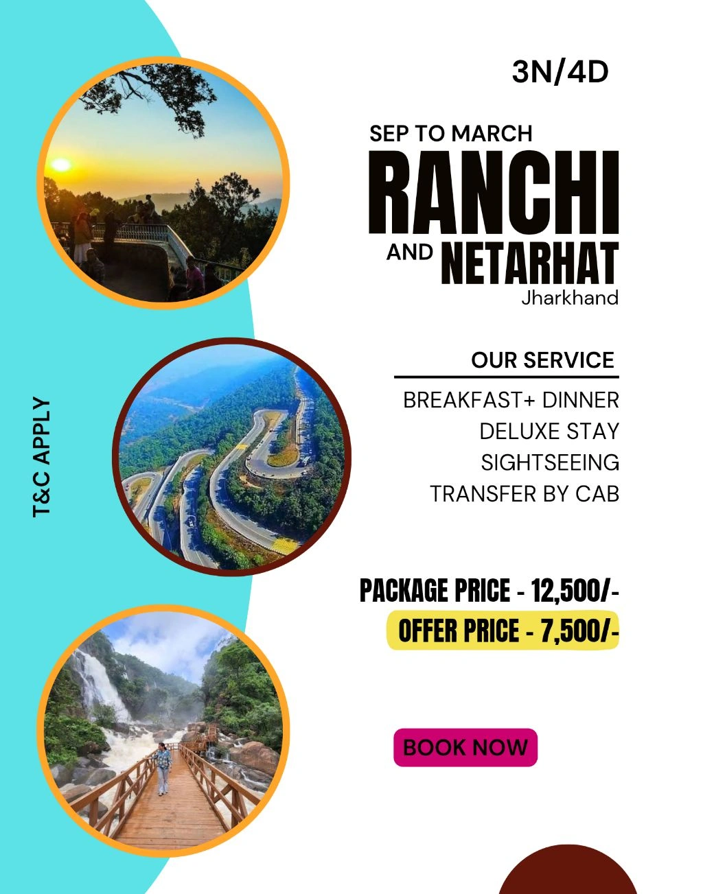 Ranchi & Netarhat - 3N/4D