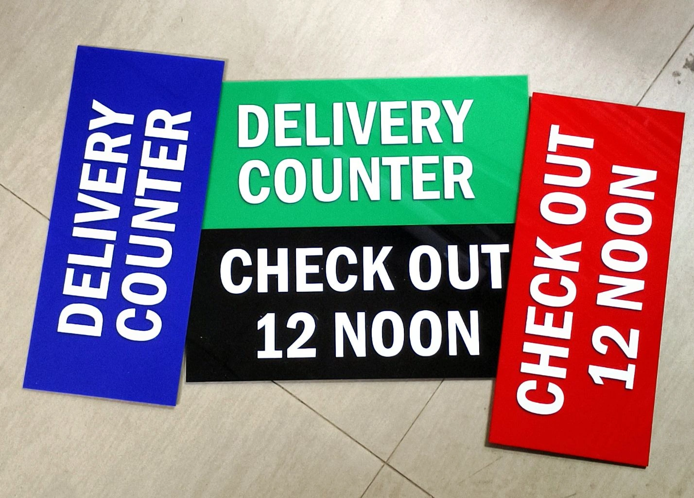 Acrylic Signage for Hotel Guest House Hostel Home Stay Hospital Nursing ...