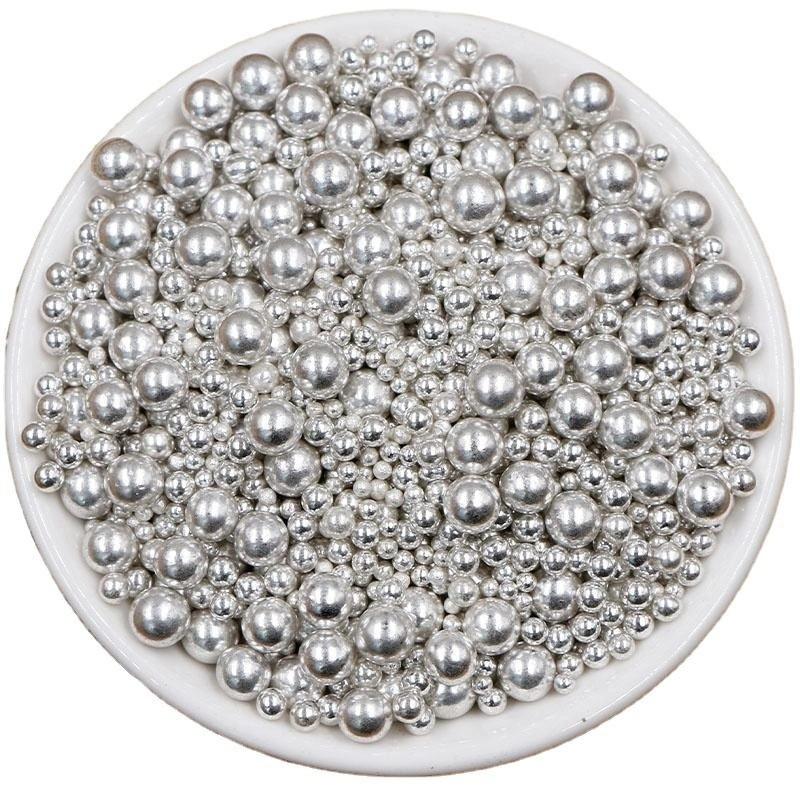 The Baking Curv Cake Topper Silver Sprinklers Mix Size (Imported Super ...