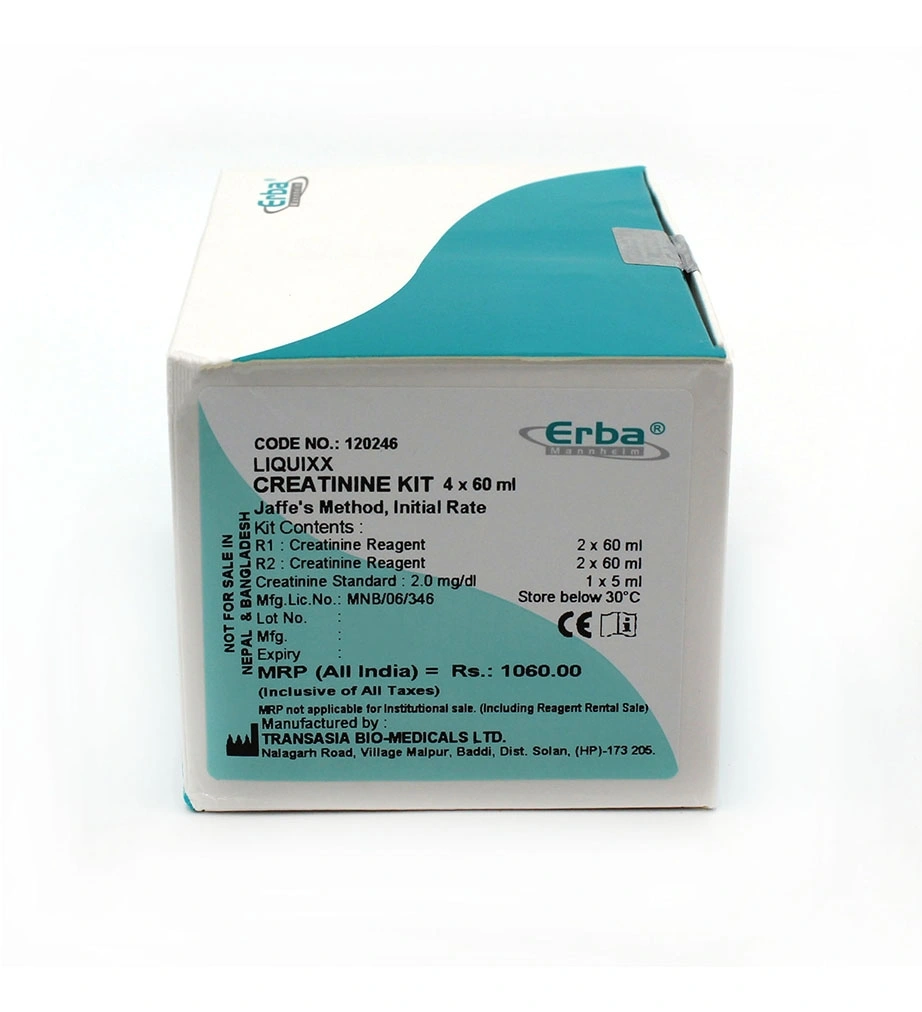 ERBA Creatinine Biochemistry Reagent (4*60 ml)