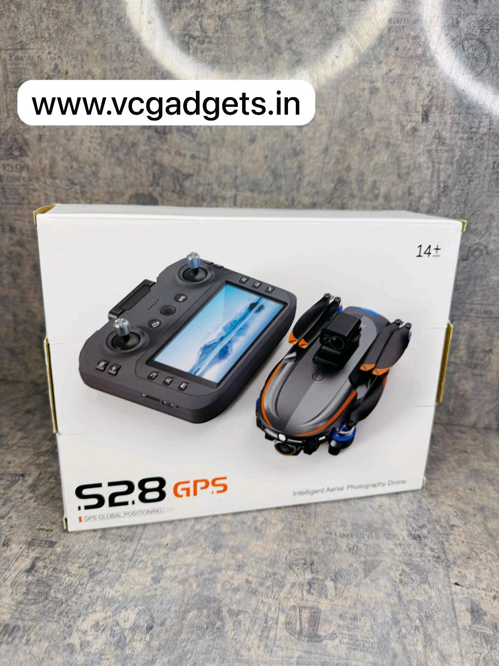 S28 Gps Drone With Big Display Remote (Double Battery)