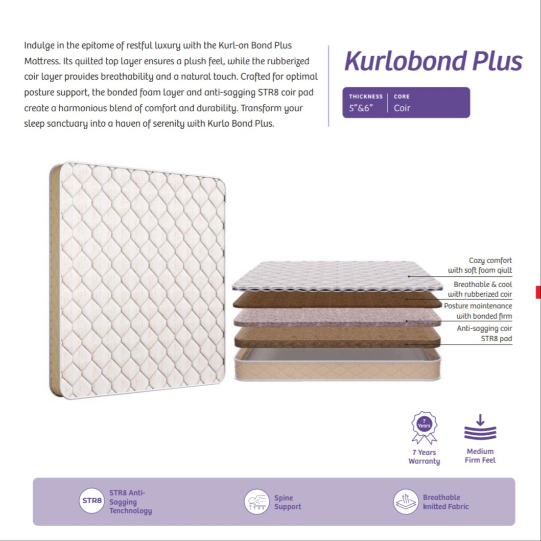 Kurlon Mattress Kurlobond Plus 6 Inch Best Coir Mattress