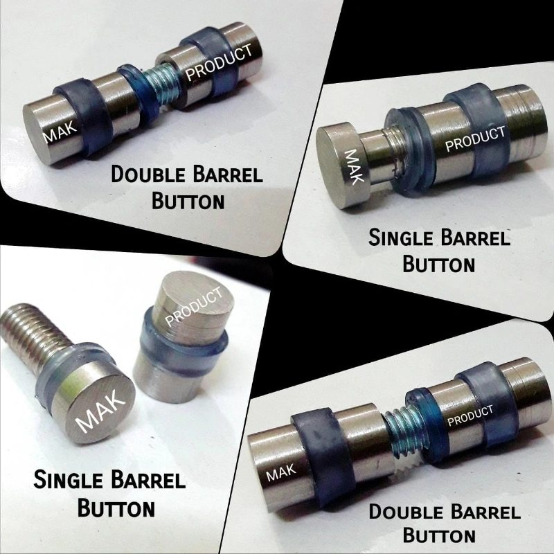 GLASS S.S. Single BARREL BUTTON