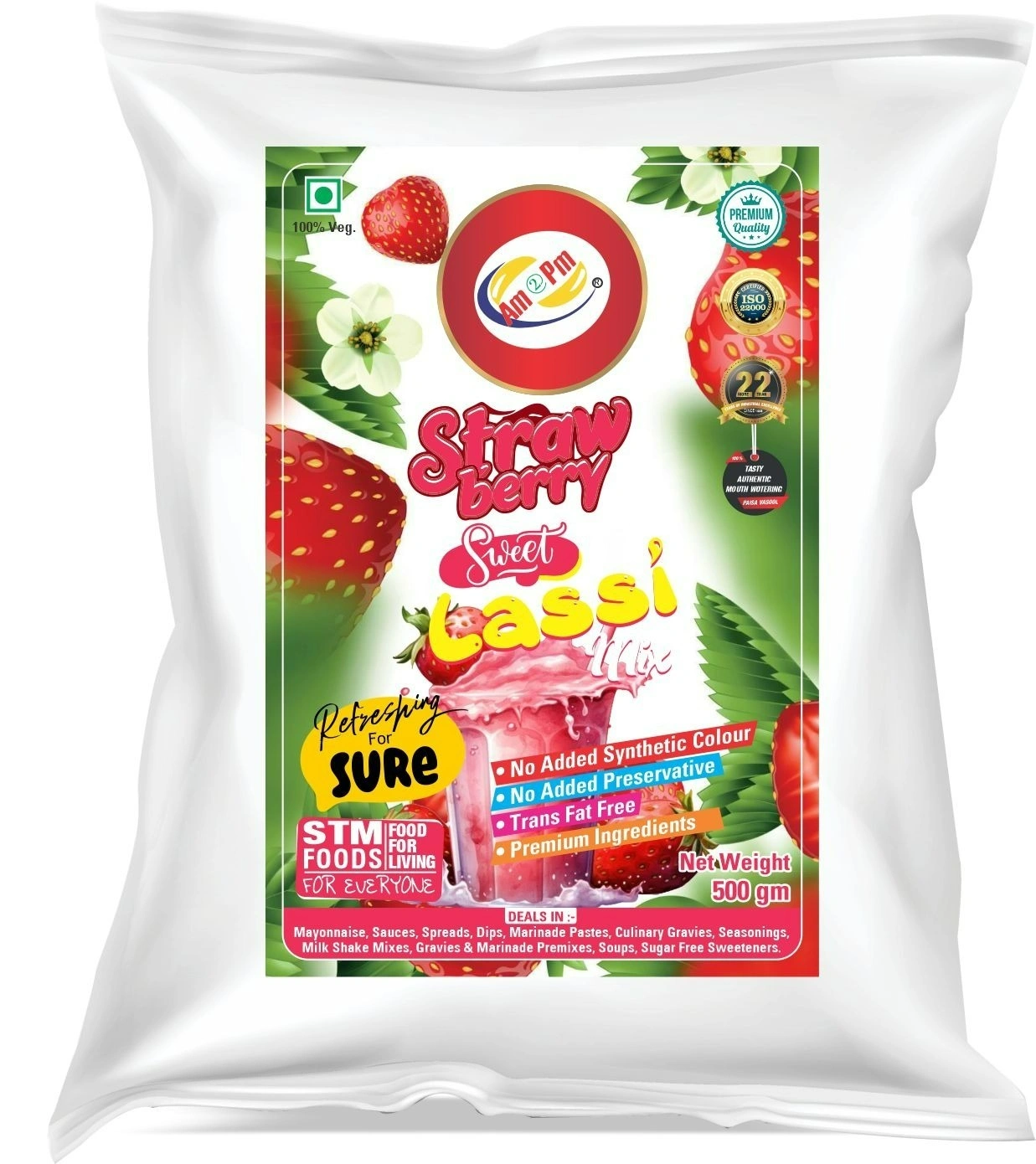 Strawberry Sweet Lassi Mix 500 GM
